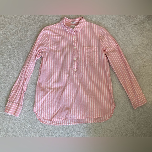 J. Crew | Tops | Jcrew Boy Fit Striped Shirt | Poshmark